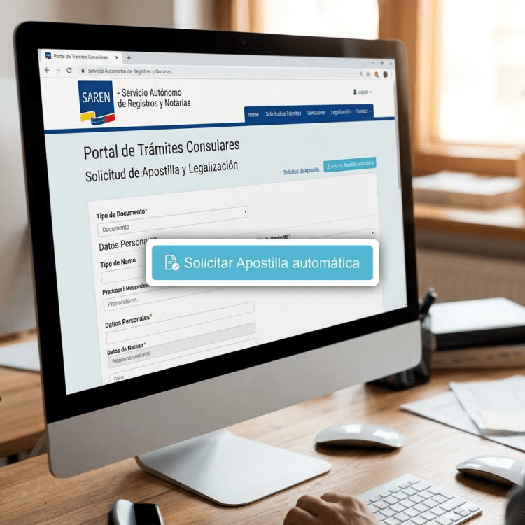 Nuevo Sistema de Apostilla Automática del SAREN: Guía Paso a Paso (2026 ...
